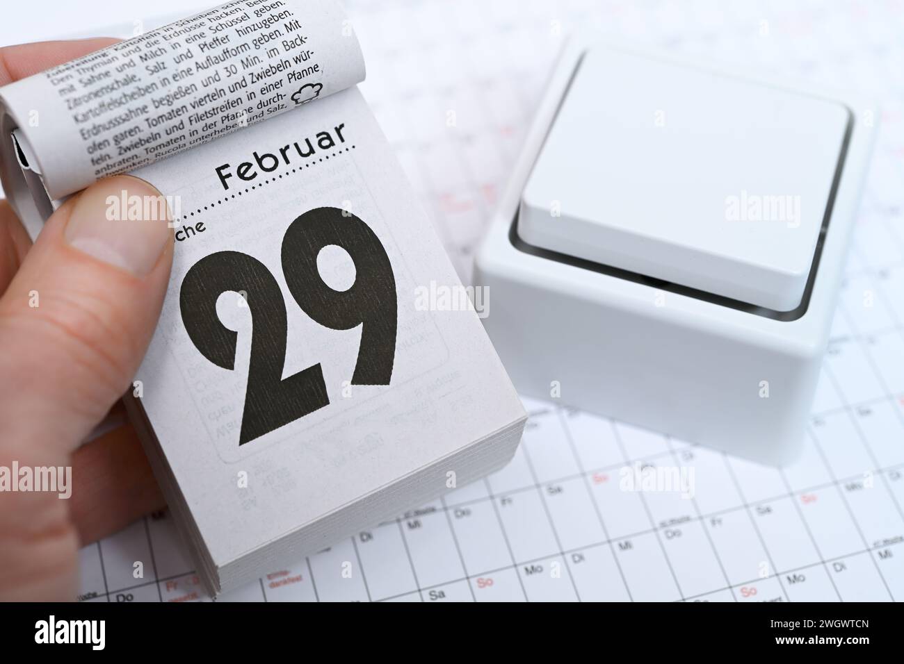 29 february calendar hi-res stock photography and images - Alamy