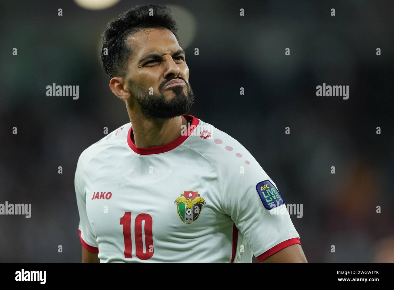 Doha, Qatar. 06th Feb, 2024. DOHA, QATAR - FEBRUARY 06: Musa Al-Taamari ...