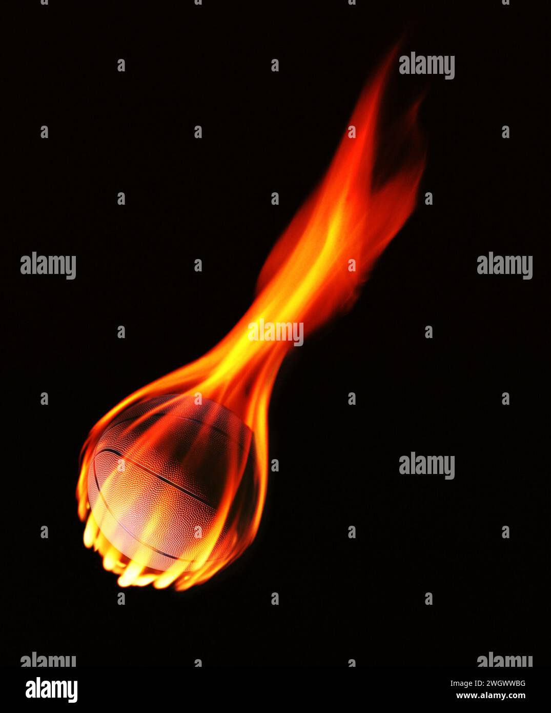 Fire Basketball March Madness Stock Photo - Alamy