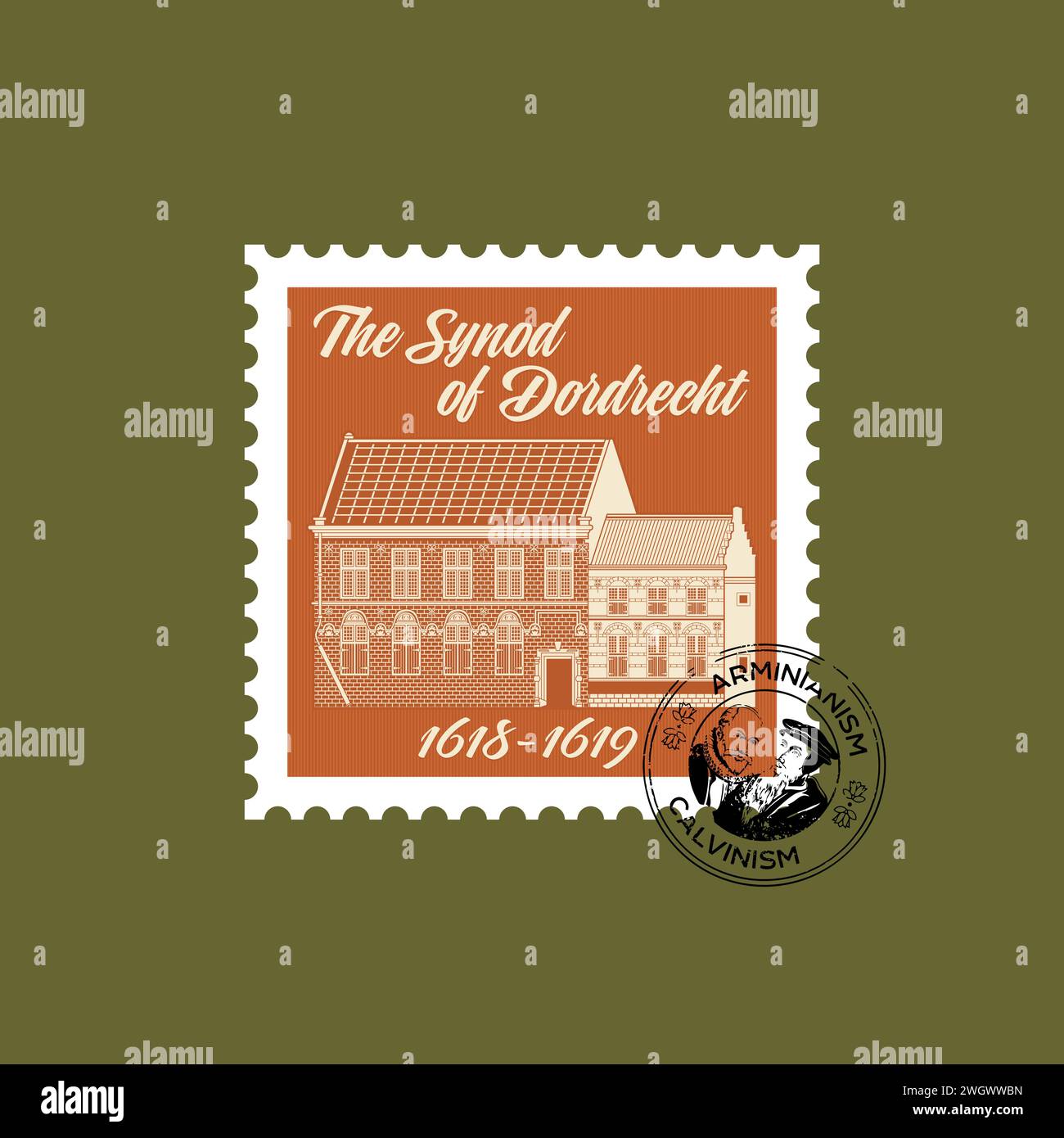 Reformed christian art. Dort synod of 1618. Arminians vs. Calvinists ...