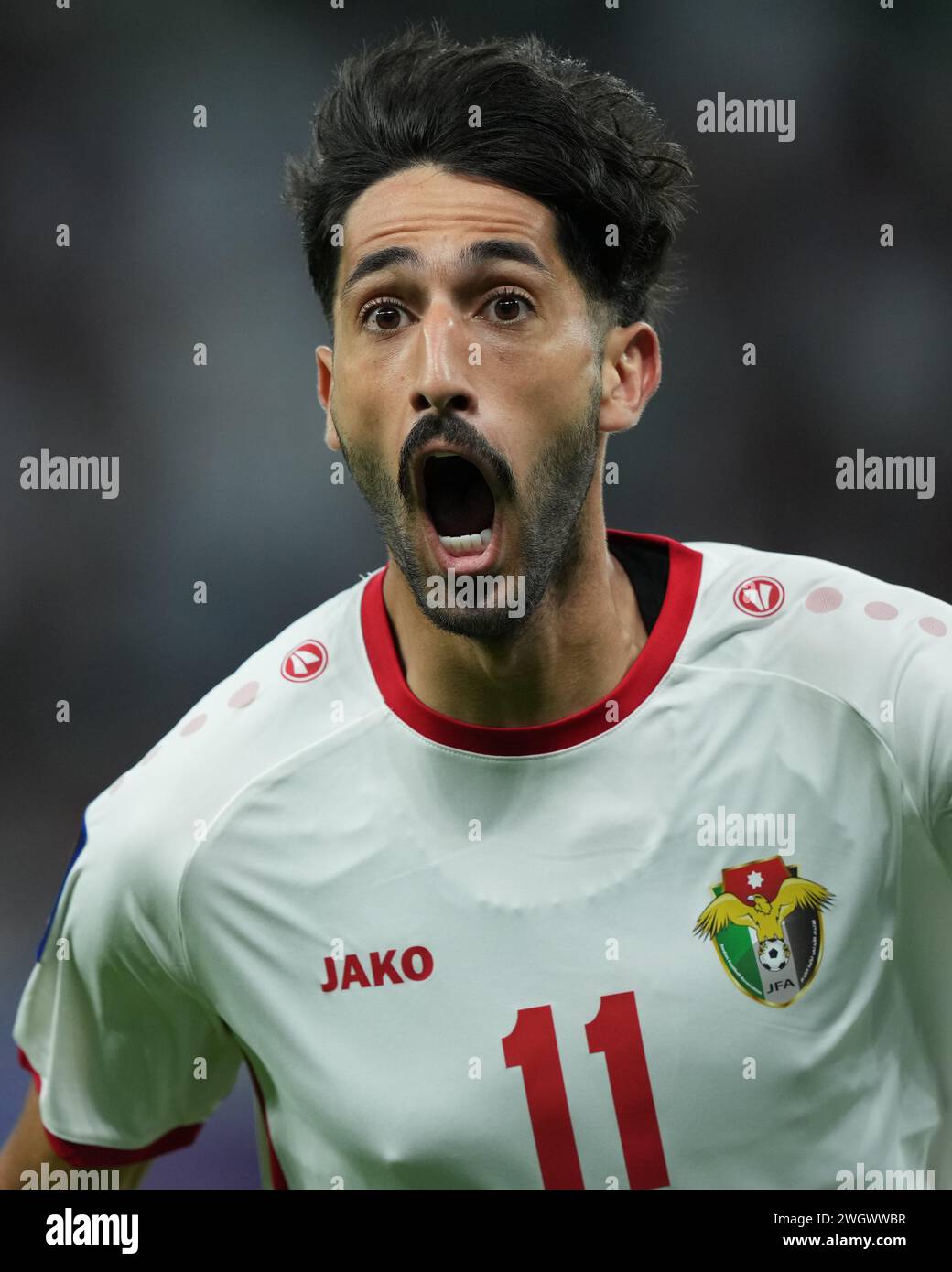 Doha, Qatar. 06th Feb, 2024. DOHA, QATAR - FEBRUARY 06: Yazan Al-Naimat ...