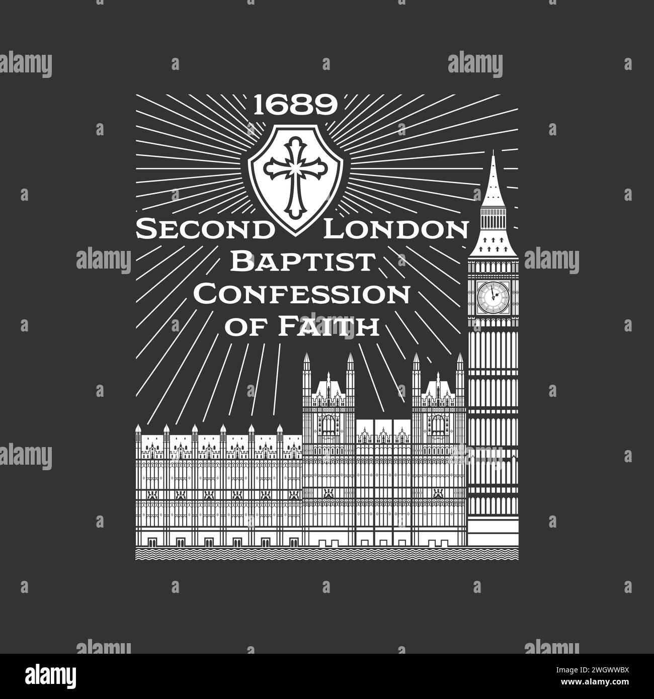 Reformed christian art. The 1689 Baptist Confession of Faith Stock ...