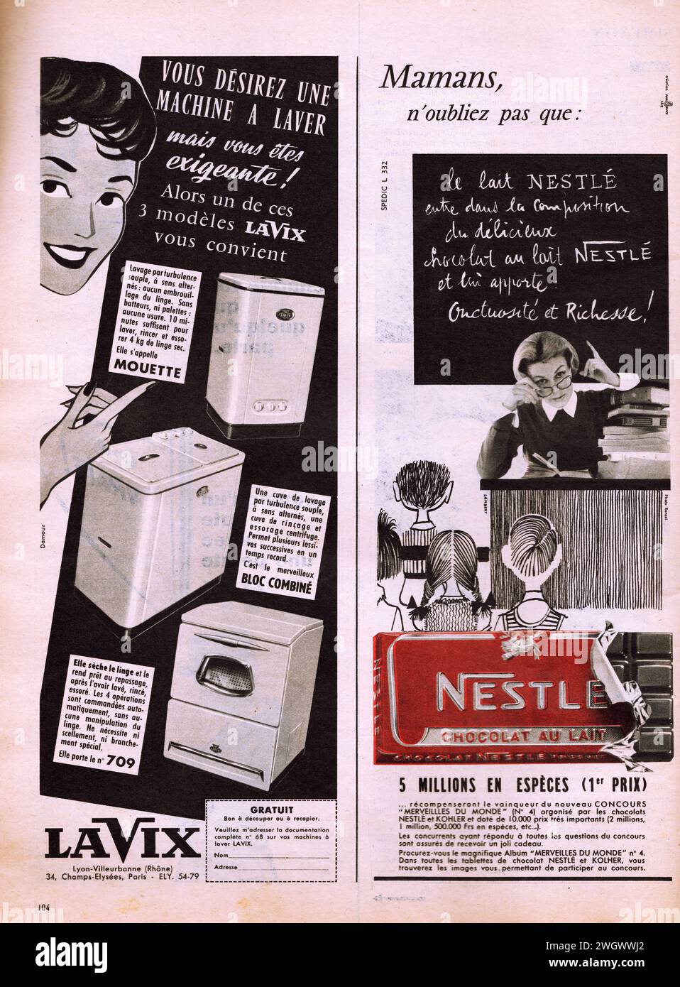 French advert washing hi-res stock photography and images - Alamy