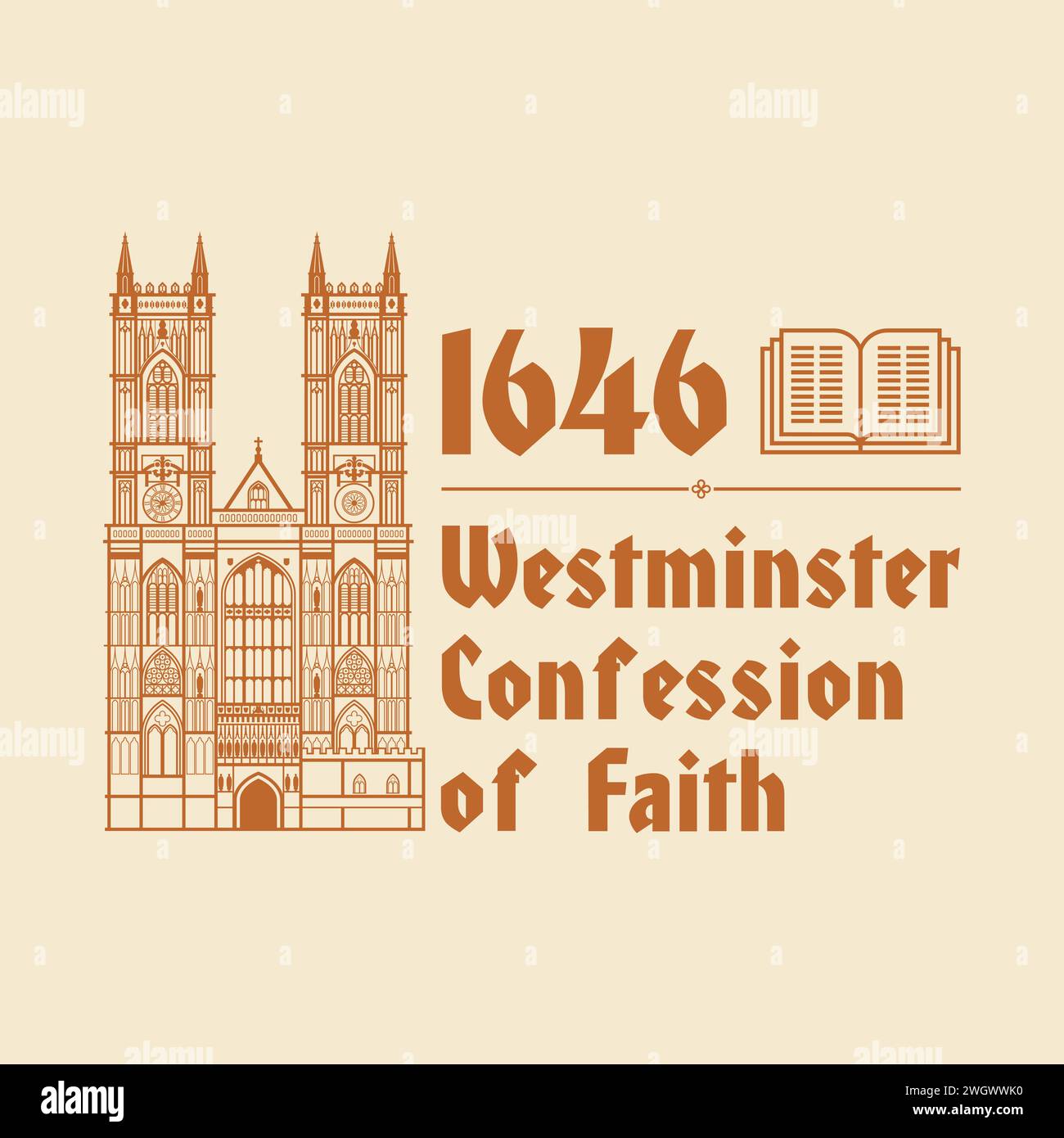Reformed christian art. 1646 The Westminster Confession of Faith Stock ...