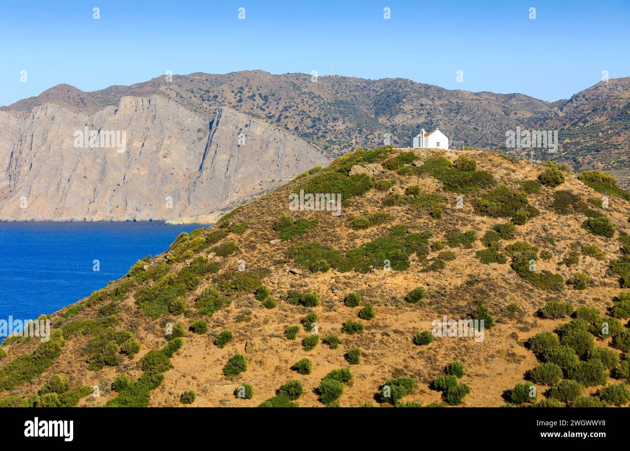 Chapel crete mountain hi-res stock photography and images - Alamy