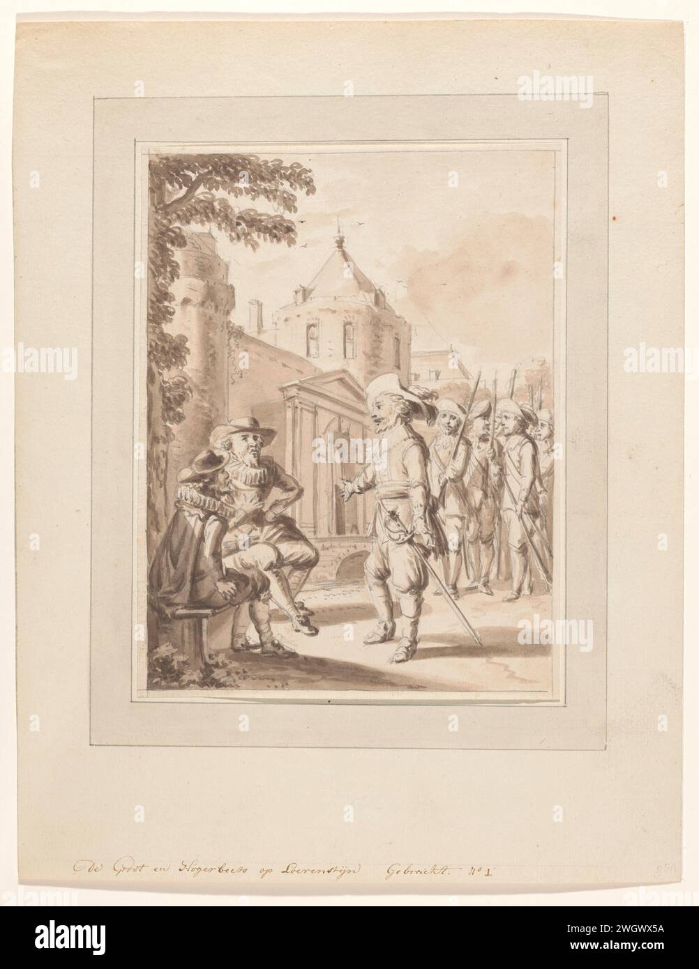 Hugo de Groot and Rombout Hogerbeets closed Loevestein, 1775 - 1800 ...