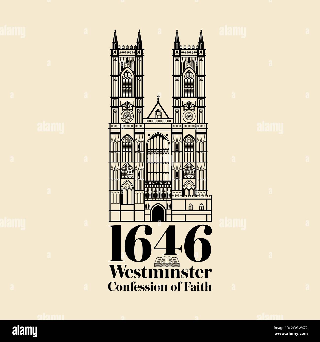 Reformed christian art. 1646 The Westminster Confession of Faith Stock ...