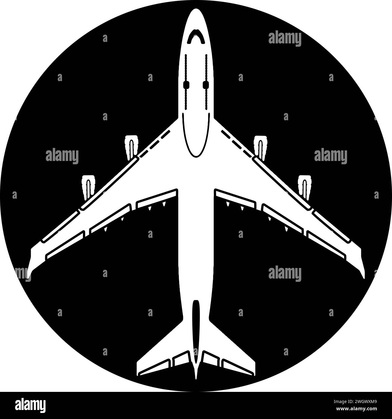 Boeing 747 airplane Stock Vector Images - Alamy
