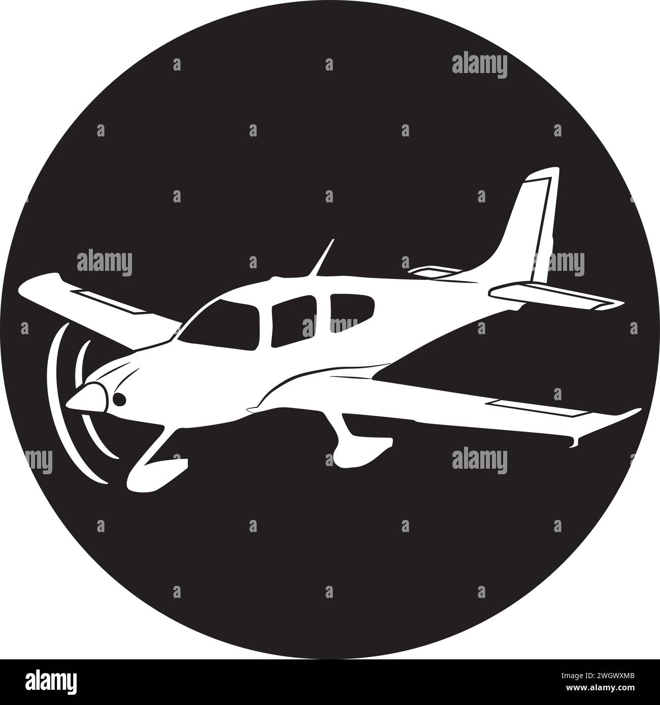 Cirrus SR-20 airplane vector file Stock Vector Image & Art - Alamy