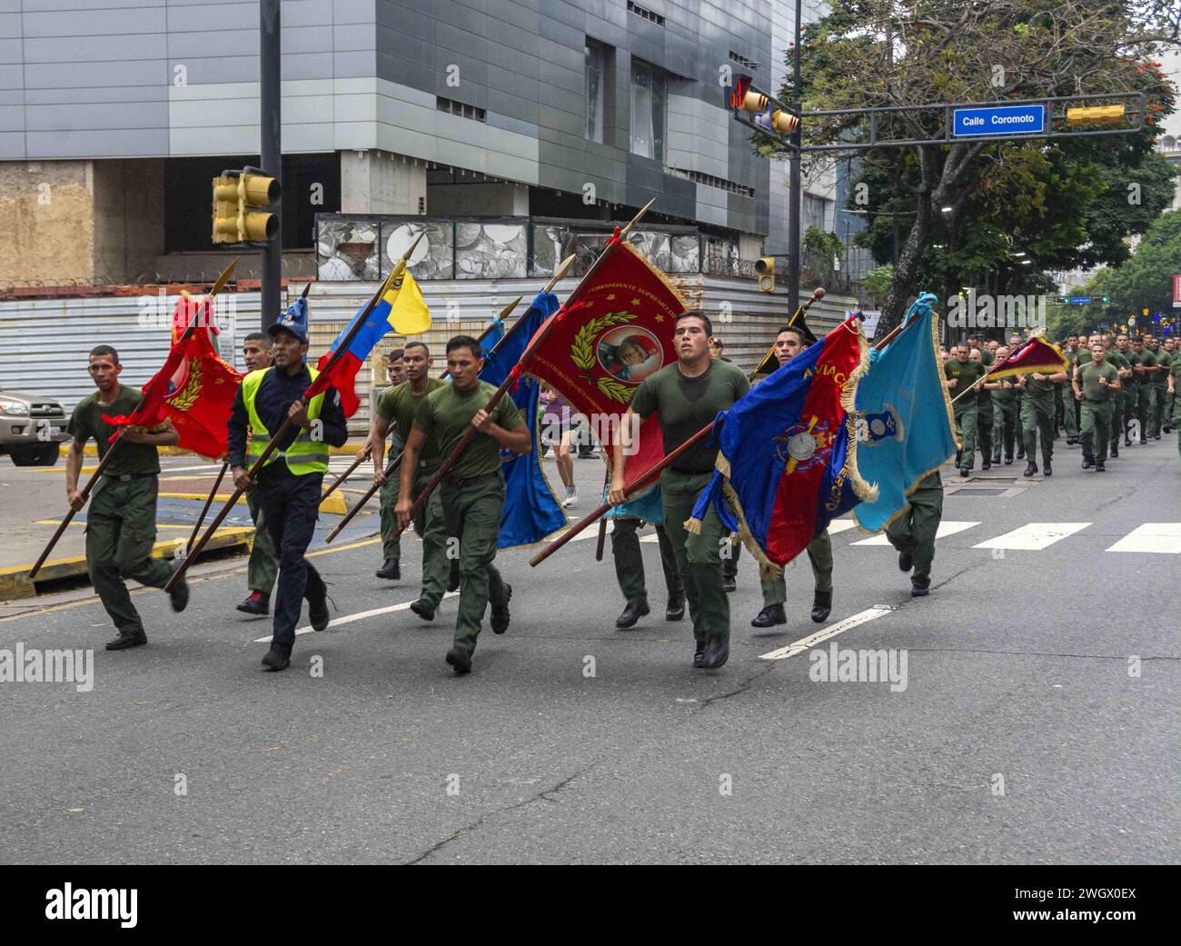 Caracas, Miranda, Venezuela. 4th Feb, 2024. Celebration of the 32nd ...