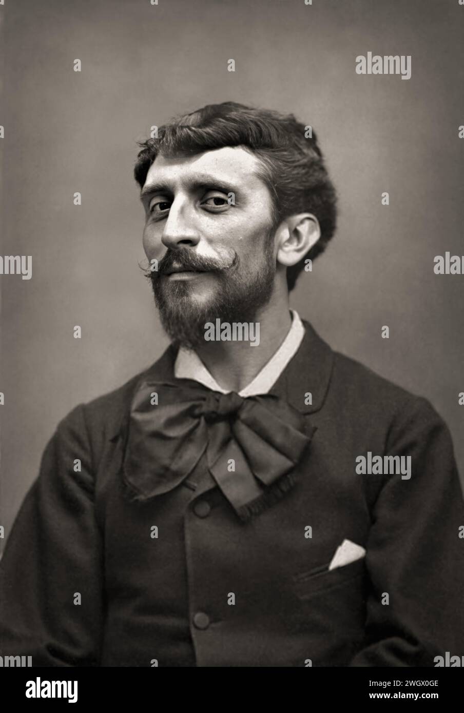 1875 c. , Paris , FRANCE : The french Orientalist painter ALBERT AUBLET ...