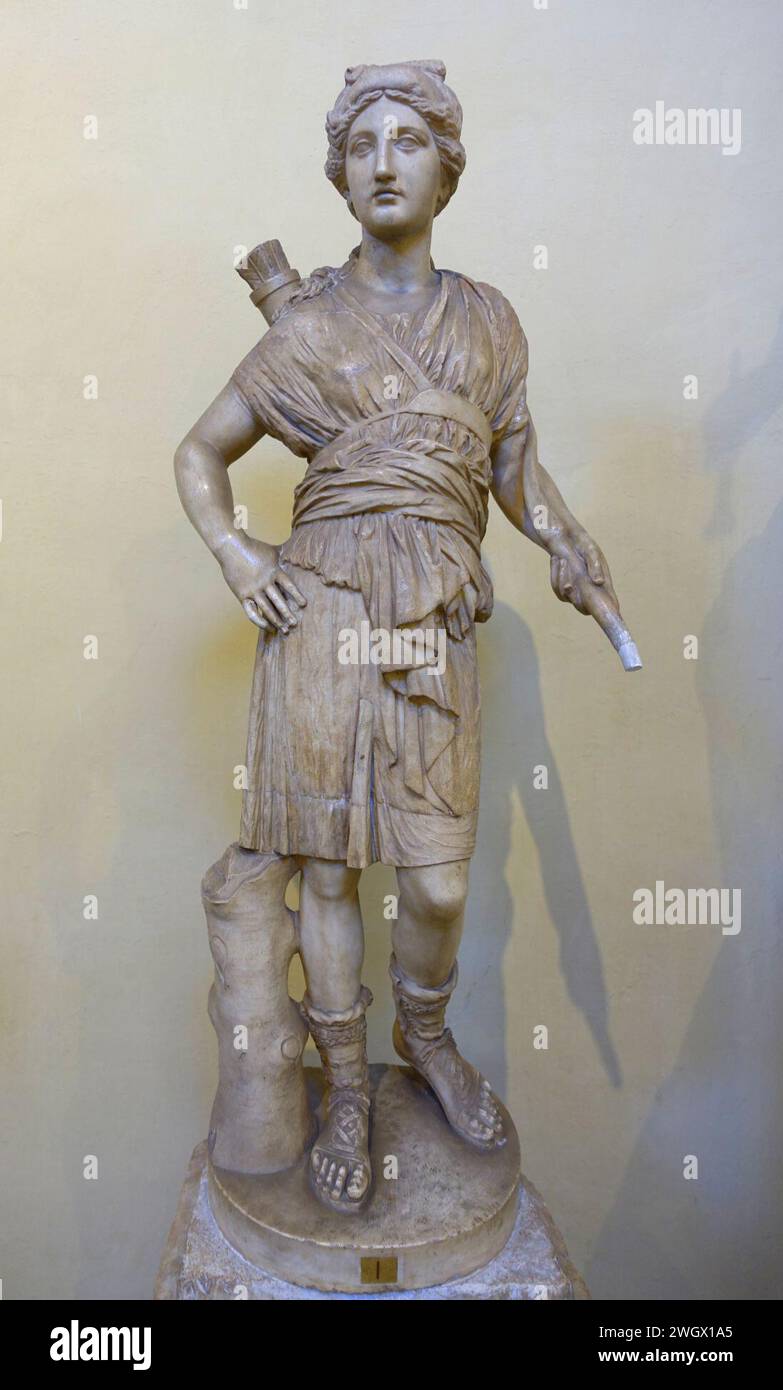Artemis, Roman copy of Greek original from 3rd century BC Stock Photo ...