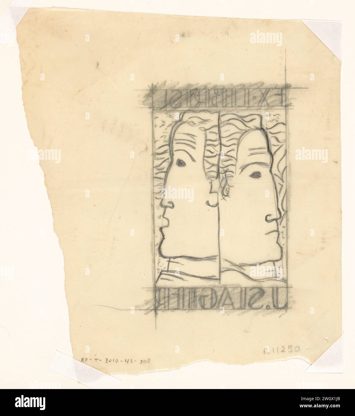 Ex Libris for J. Slagter (design), Leo Gestel, c. 1935 - c. 1940 ...