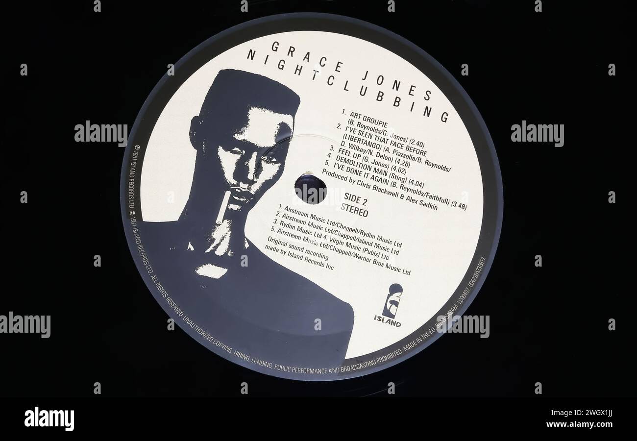 Grace jones album hi-res stock photography and images - Alamy