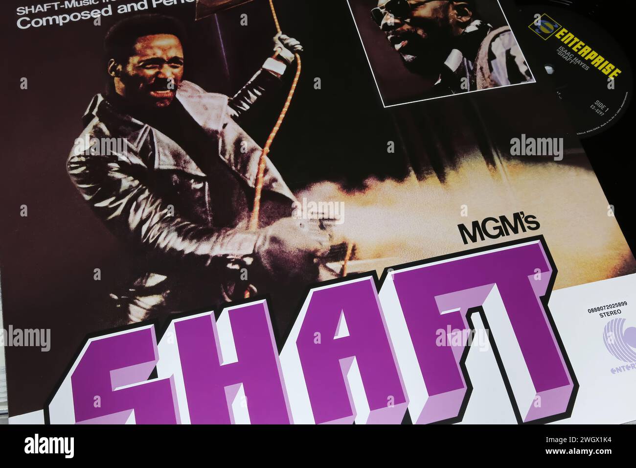 Viersen, Germany - January 9. 2024: Closeup of of Shaft Movie Isaac ...