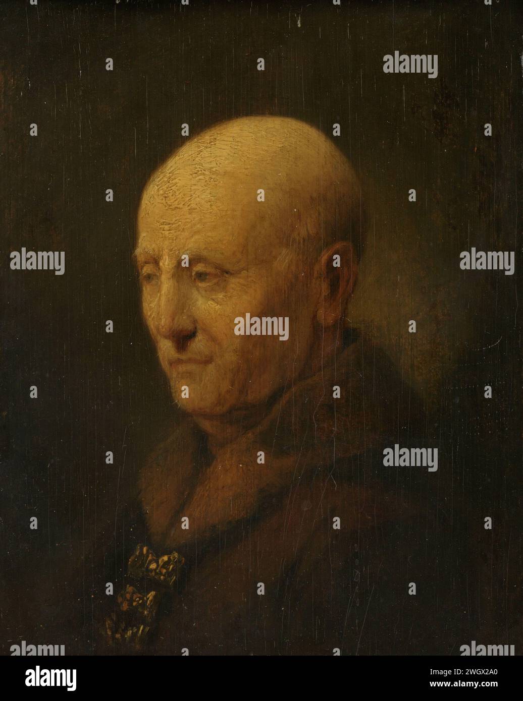 Portrait of A Man, Perhaps Rembrandt's Father, Harmen Gerritsz van Rijn ...