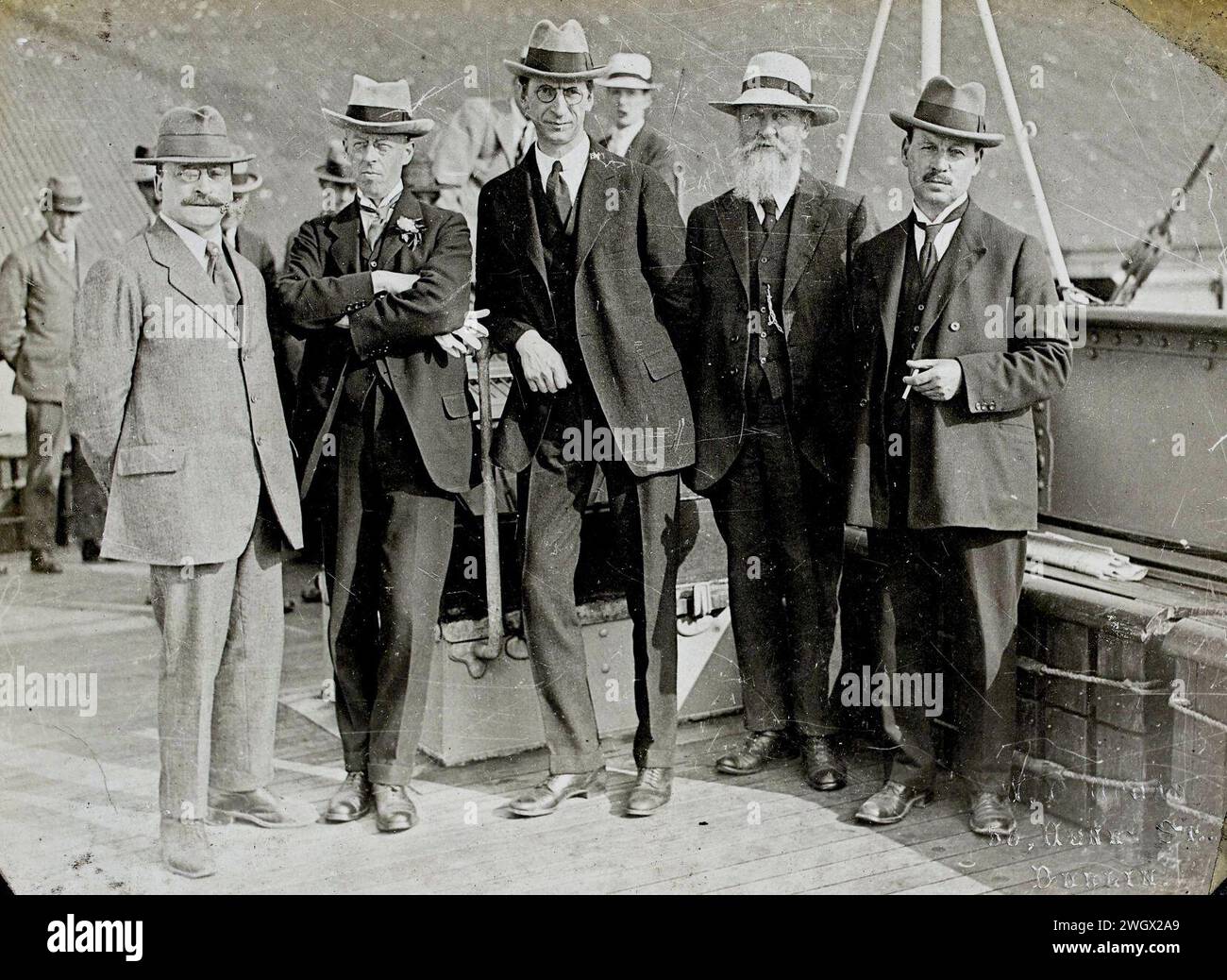 Arthur Griffith; Robert Barton; Éamon De Valera; Count Plunkett and ...