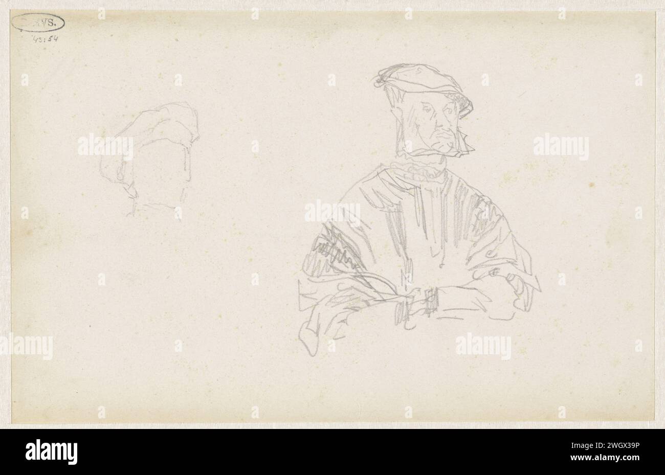 Study of a man in sixteenth century costume, Matthijs Maris, 1849 ...