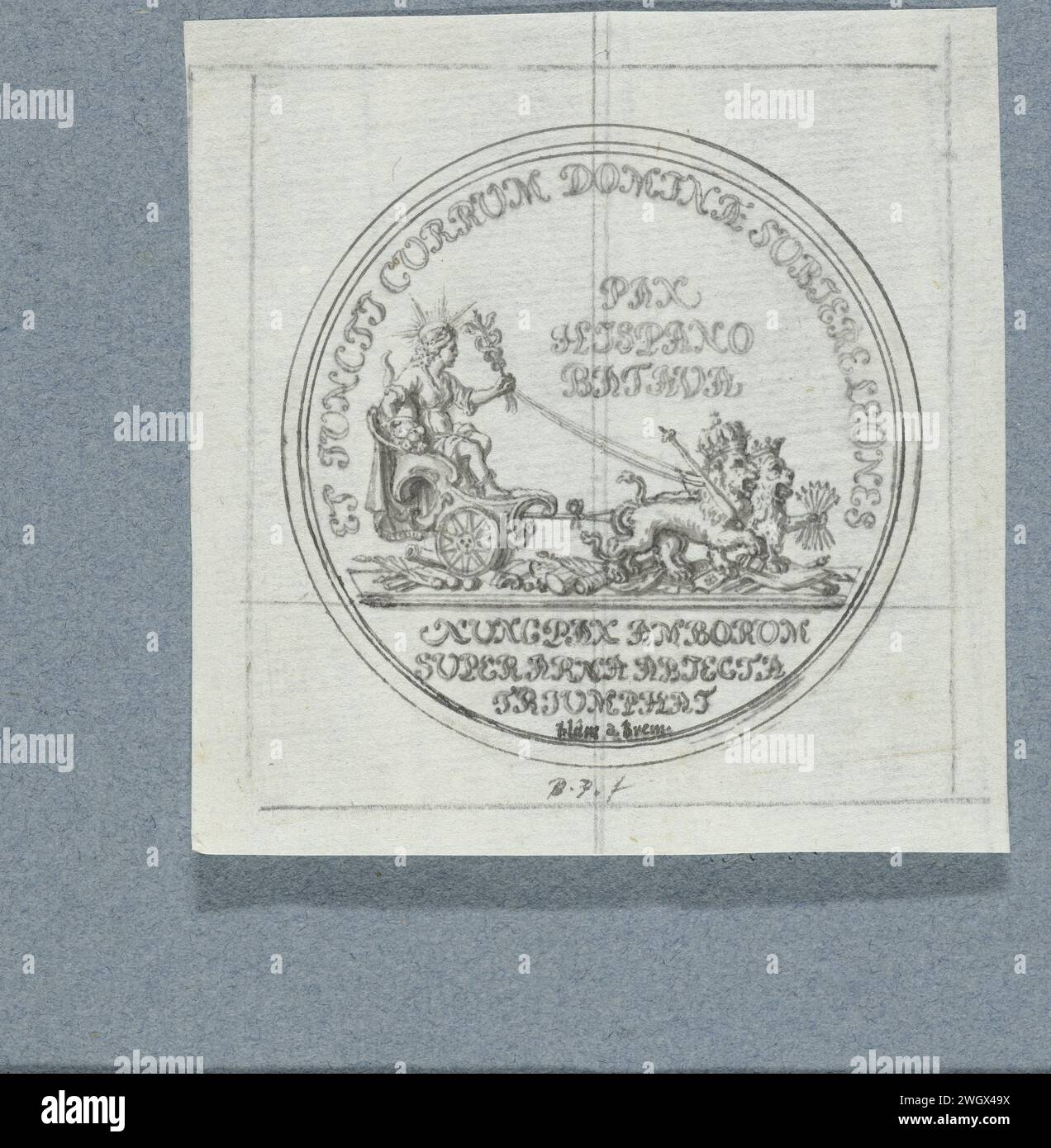 Penning on the Peace of Munster, Bernard Picart, 1683 - 1733 drawing ...