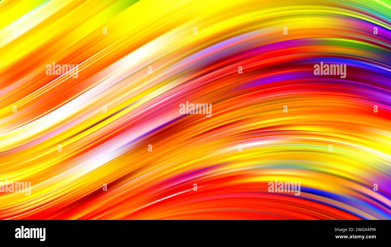 Abstract blue liquid flow brushstroke lines. Vibrant gradient swirl ...