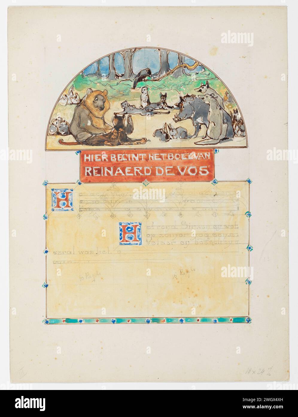 Meeting of Animals in the forest, Bernard Willem Wierink, 1866 - 1939 ...