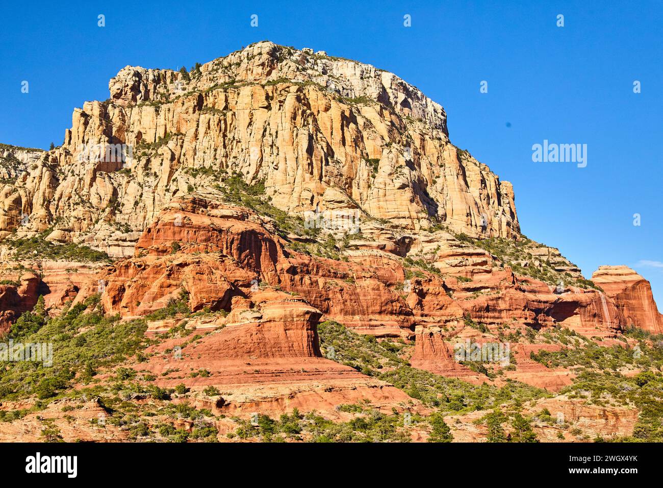 Aerial View of Sedona Red Rock Cliffs and Desert Vegetation Stock Photo ...