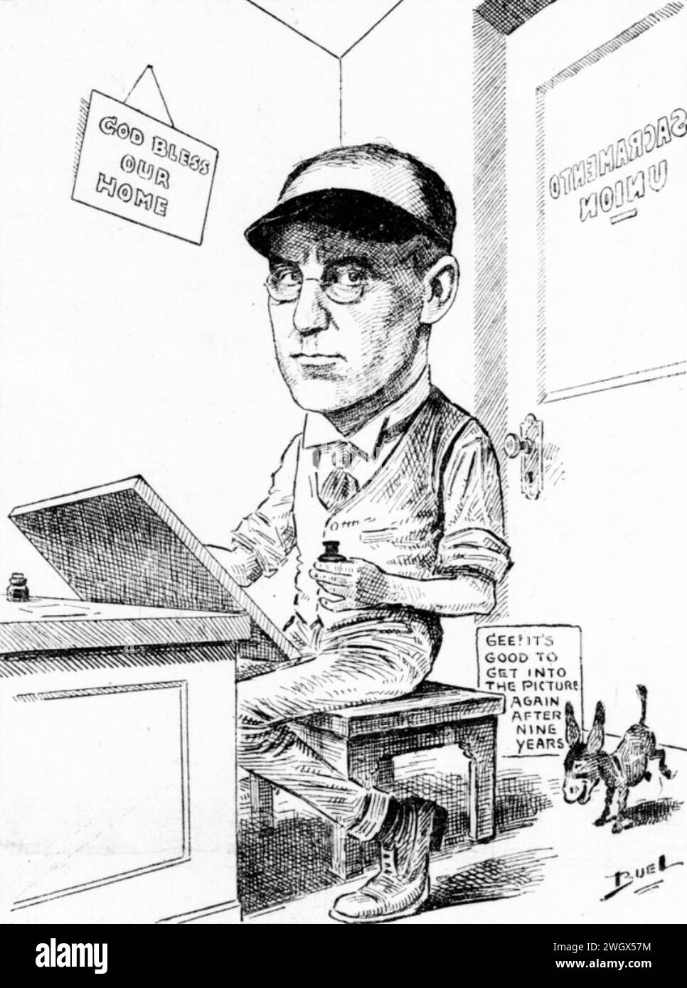 Arthur V. Buel self-portrait Stock Photo - Alamy