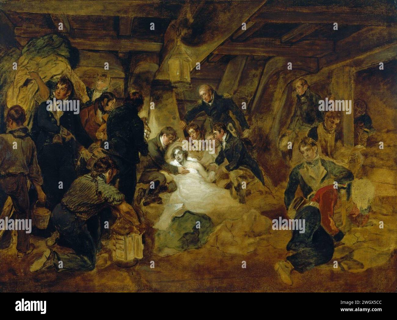 Arthur William Devis (1762-1822) - The Death of Nelson Stock Photo - Alamy