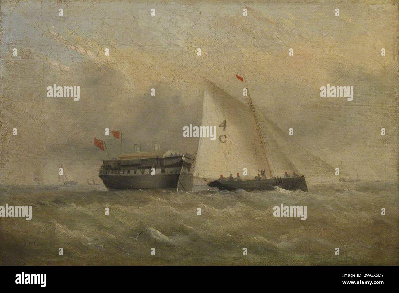 Arthur Wellington Fowles (1815-1883) - The Pilot 'Cutter Fox' and a ...