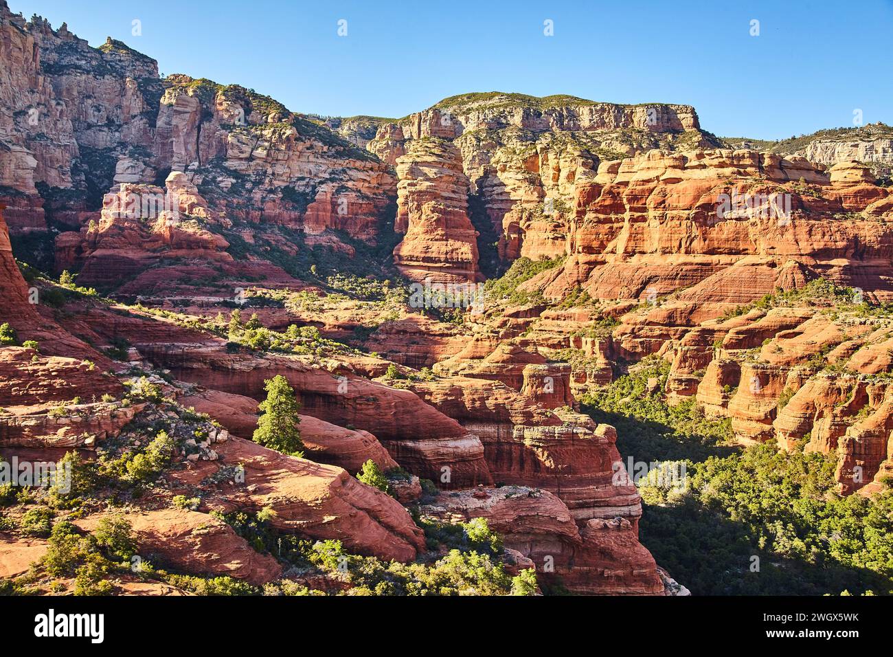 Aerial View of Sedona Red Rock Canyons and Buttes Stock Photo - Alamy