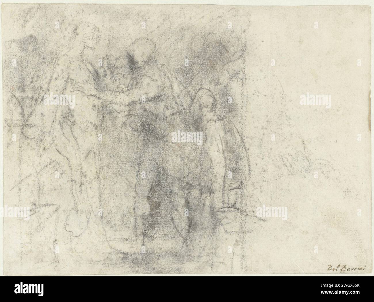 Volatile Sketch for the Apostle Thomas, Federico Barocci, 1545 - 1595 ...