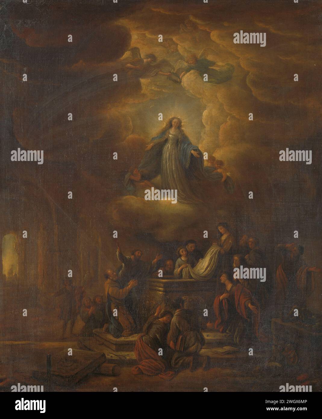 Assumption of the Virgin, Jacob de Wet (I), 1640 - 1672 painting The ...