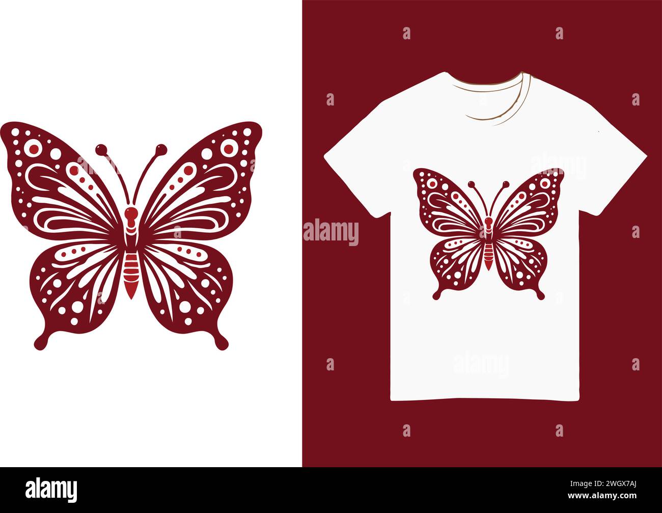 Butterfly artwork print Stock Vector Images - Alamy