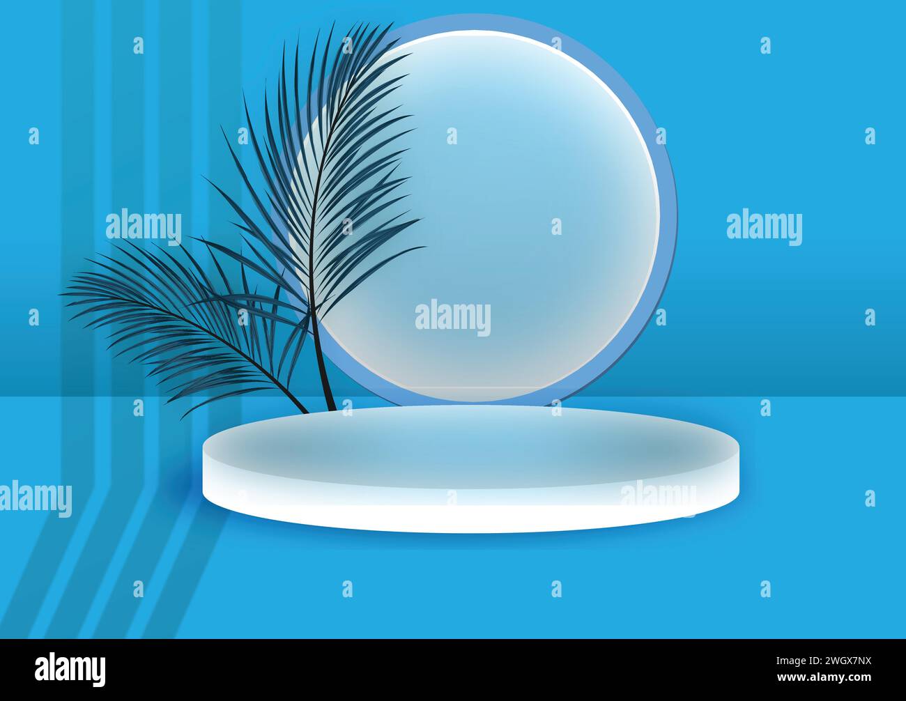 Blue premium product display Stock Vector Images - Alamy