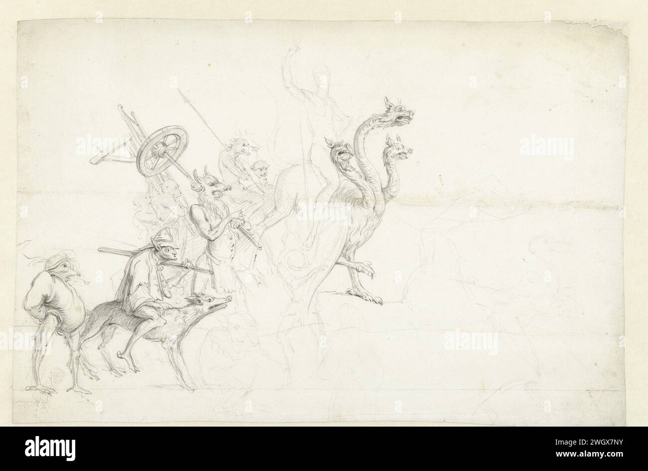 GROUP FABLE LEARS, CORTELIS SOUTLEVEN, 1617 - 1681 drawing A group of ...