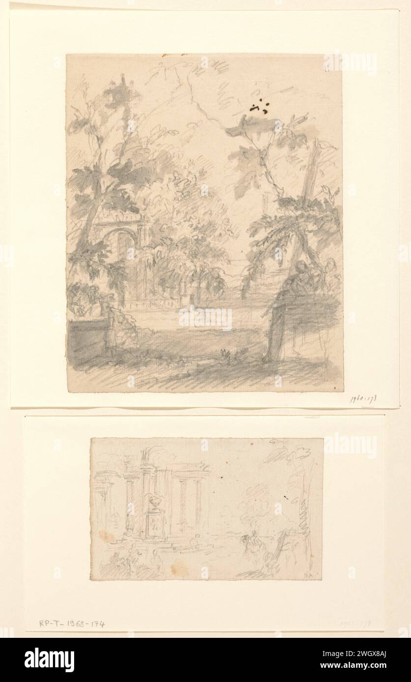 Classicist structure in Tuin, Dionys van Nijmegen (Possible), 1715 ...