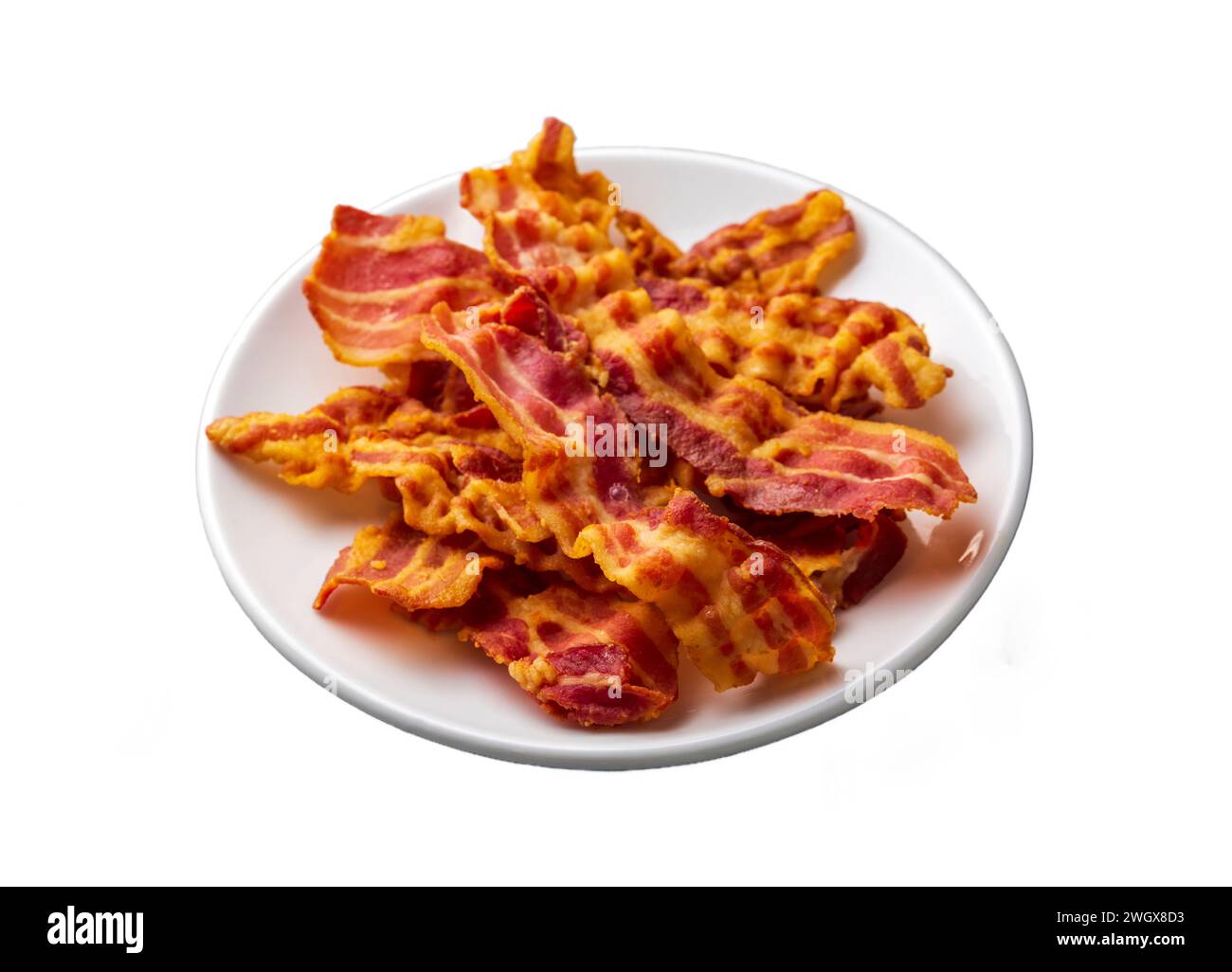 Fried streaky bacon rashers hi-res stock photography and images - Alamy