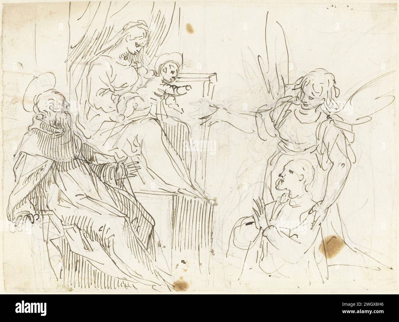 Founder with Maria and the child, Jacopo Palma (Il Giovane) (Follower ...