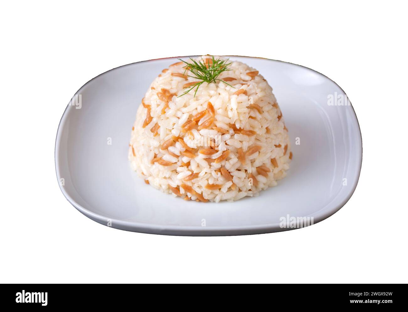 Traditional delicious Turkish food; Turkish style rice pilaf (Turkish ...