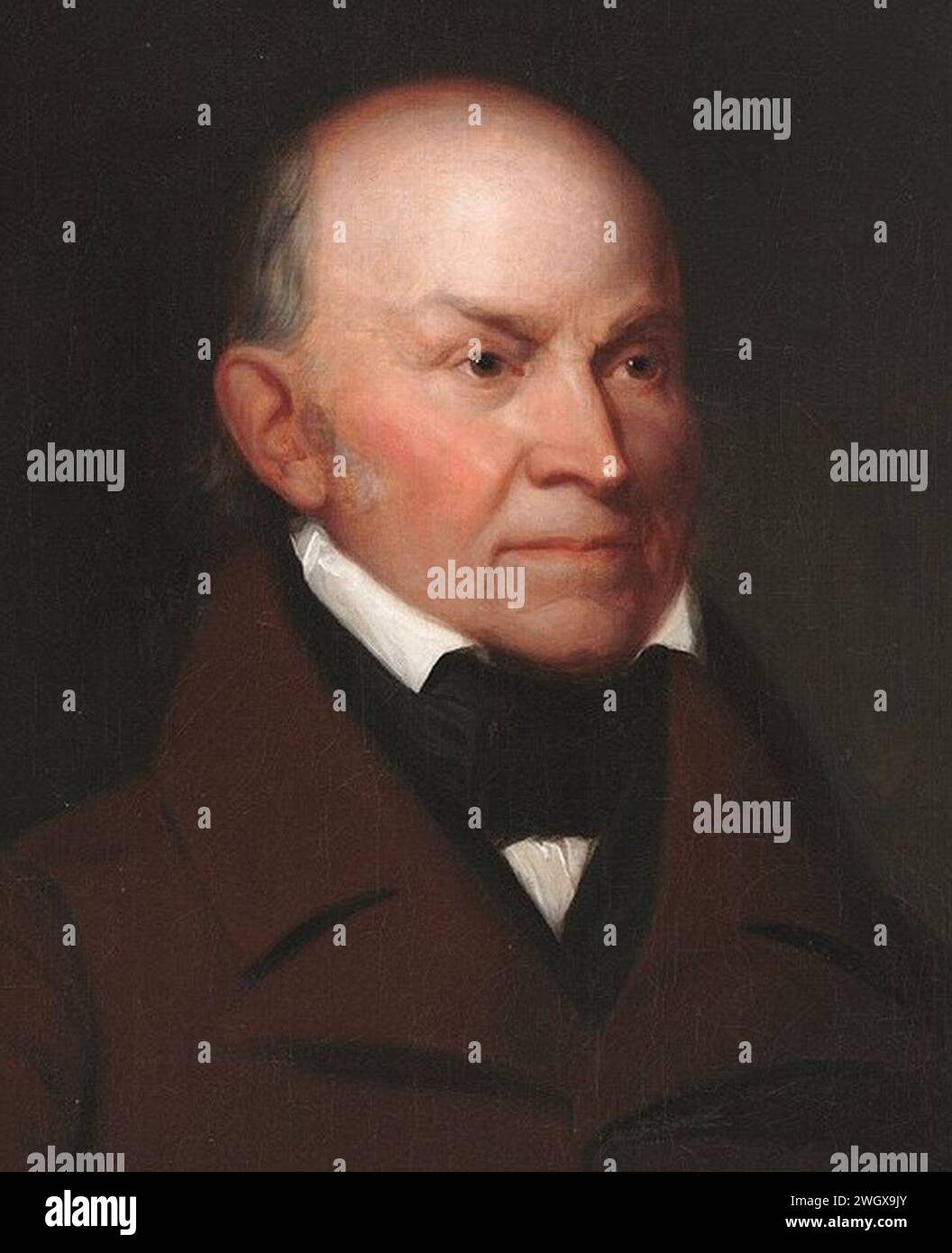Asher Brown Durand - John Quincy Adams (1767-1848) (cropped Stock Photo ...