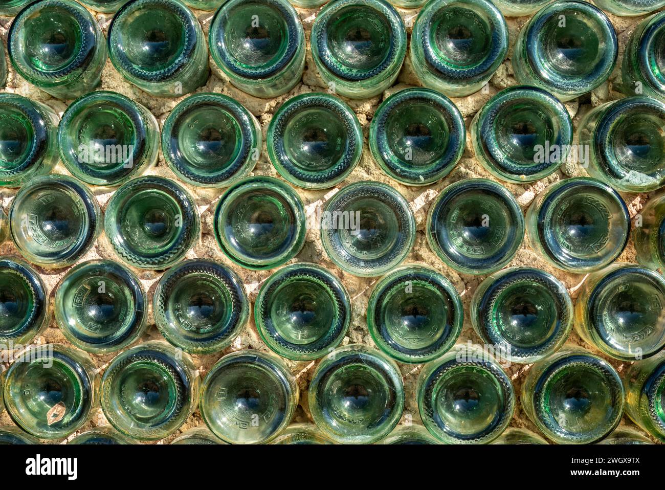 Glass Bottle Wall Stock Photo - Alamy