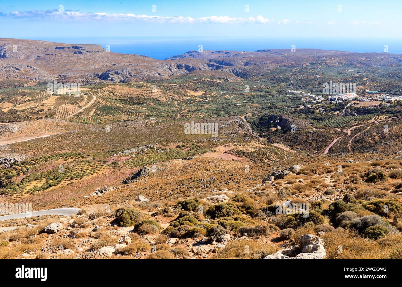 Eastern Crete landscape Stock Photo - Alamy