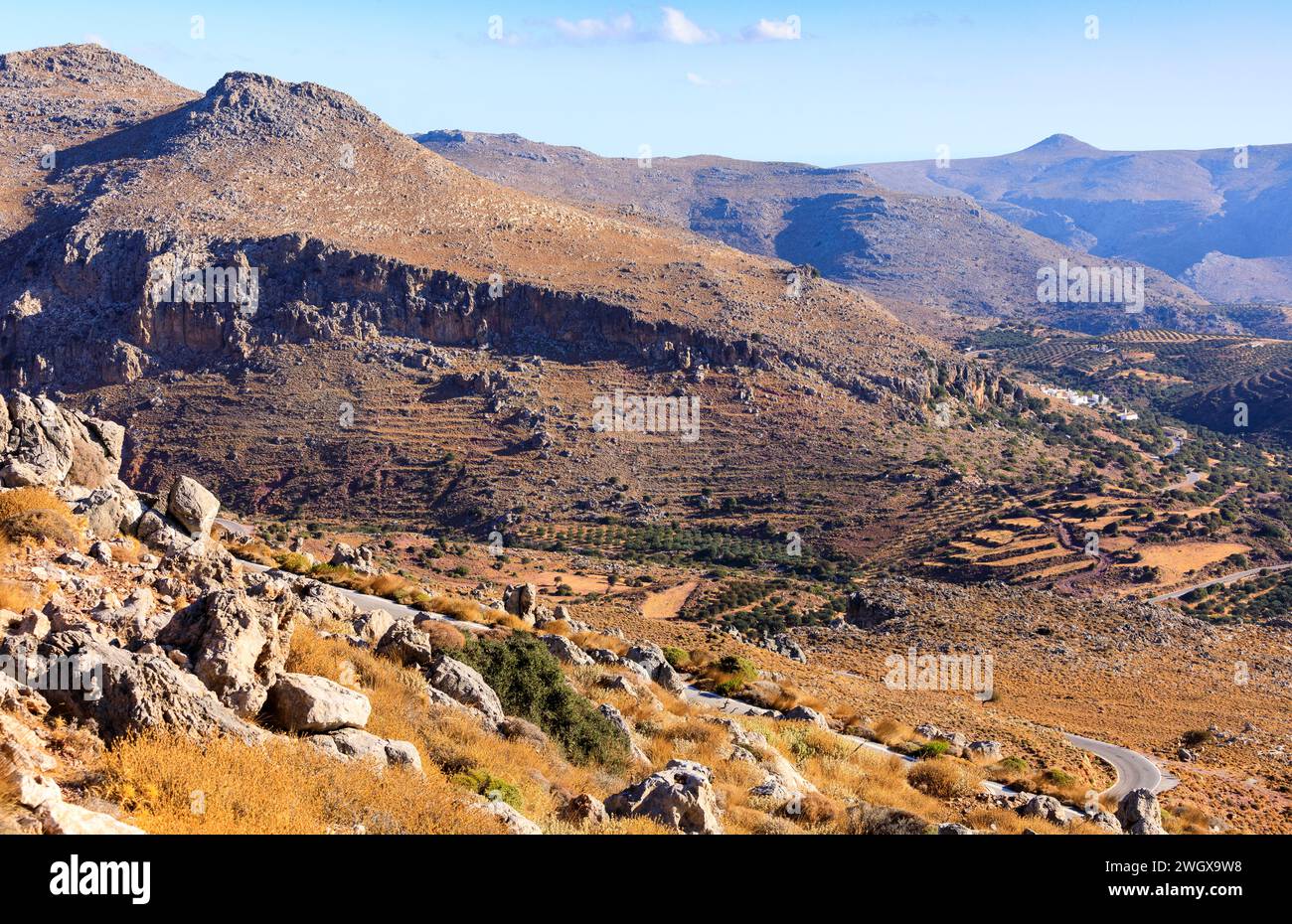 Eastern Crete landscape Stock Photo - Alamy