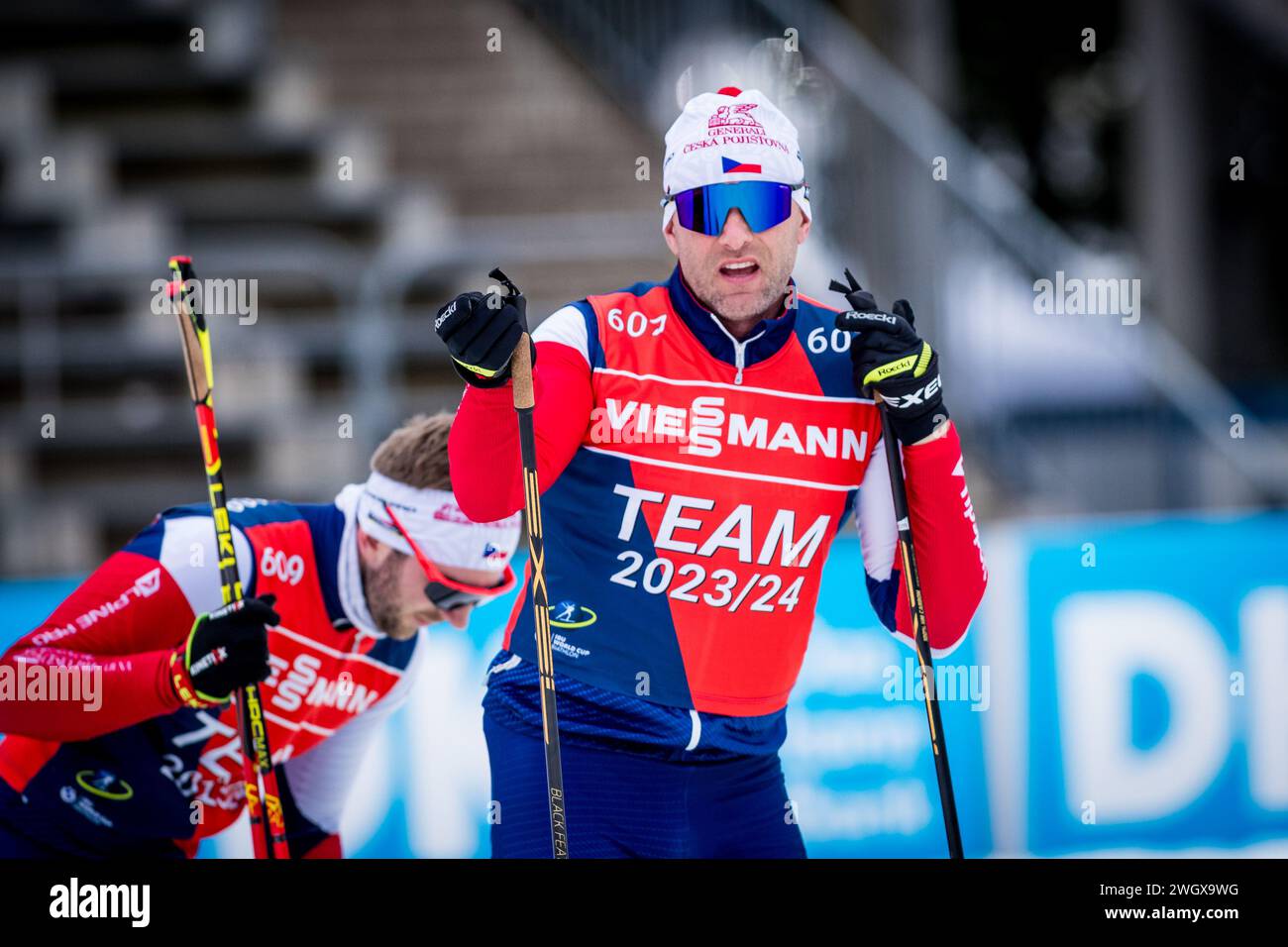 Czech coach Michael Malek during official training for the Biathlon ...