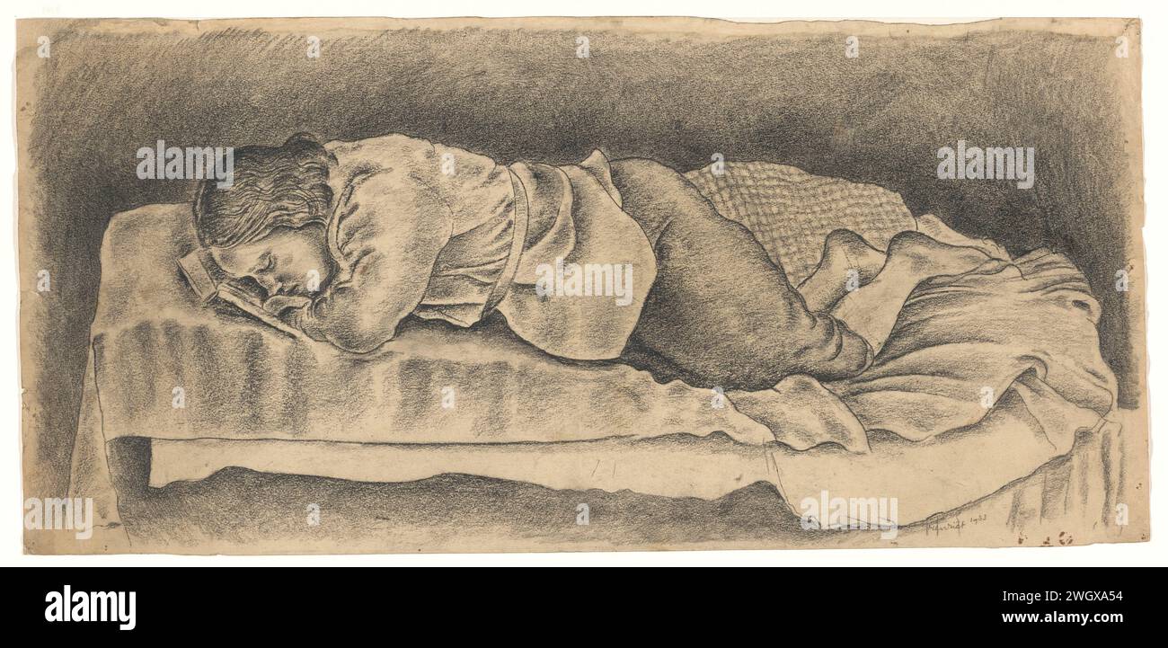 Woman sleeping open book hi-res stock photography and images - Alamy