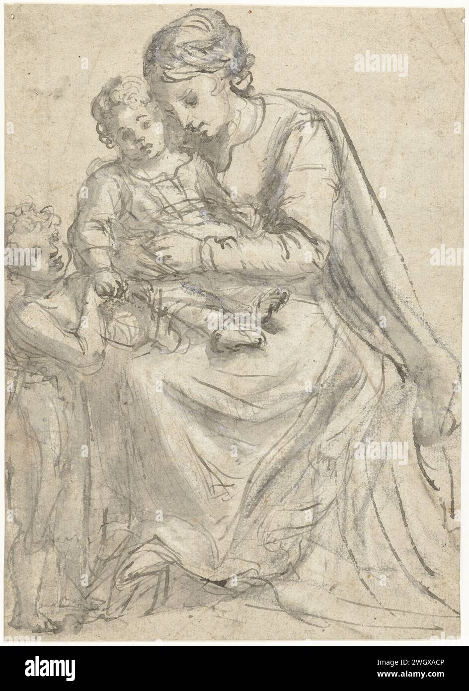 Madonna with Christkind and Johannes -Knaapje, Lionello Spada, 1605 ...