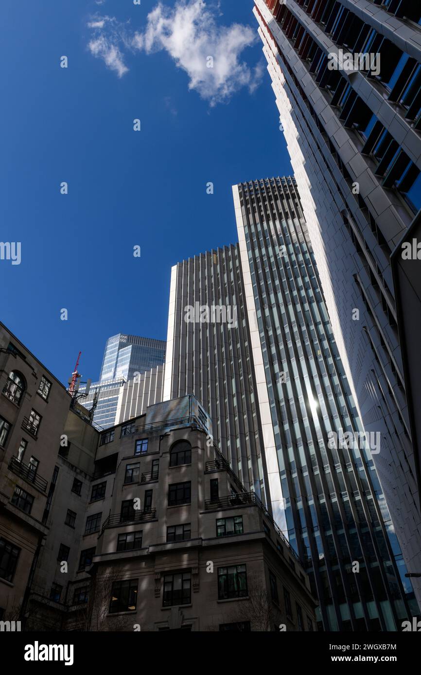 Skyscrapers of the Alie Street, City of London, UK. 7 Apr 2023 Stock ...