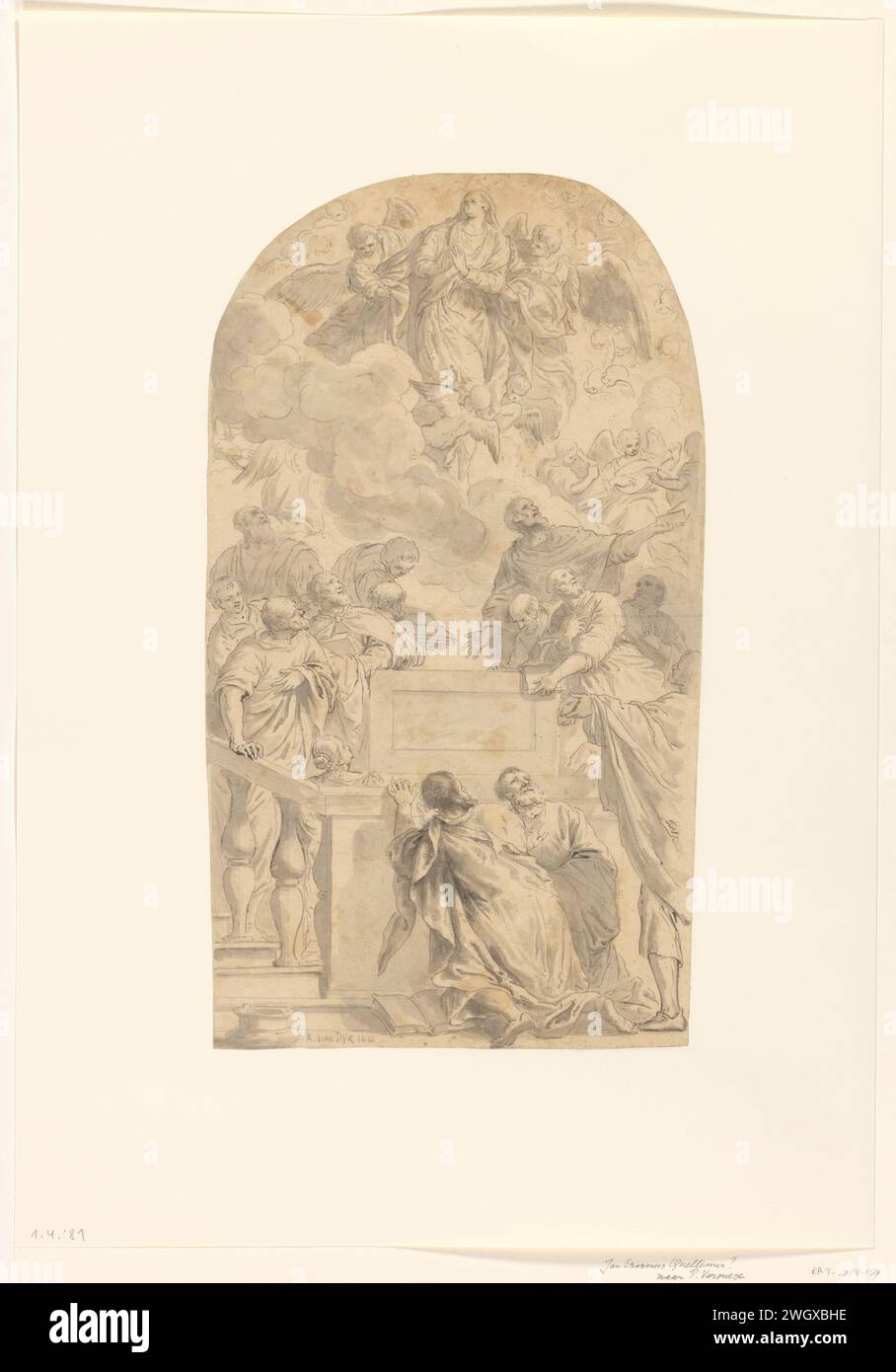 The Ascension of Maria, Erasmus Quellinus (II), After Paolo Veronese ...