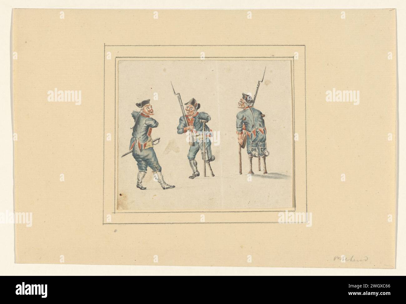 Three disabled soldiers hi-res stock photography and images - Alamy