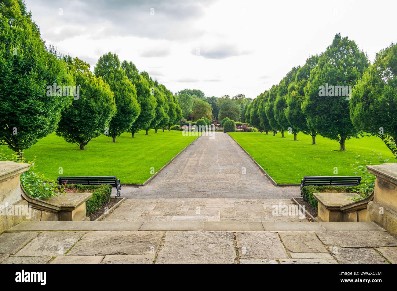 Alexandra Park walkway in middle of trees Stock Photo - Alamy